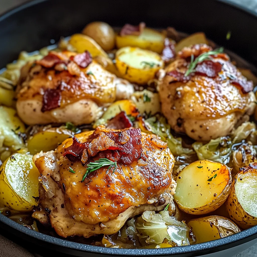 Irish Chicken with Cabbage and Potatoes